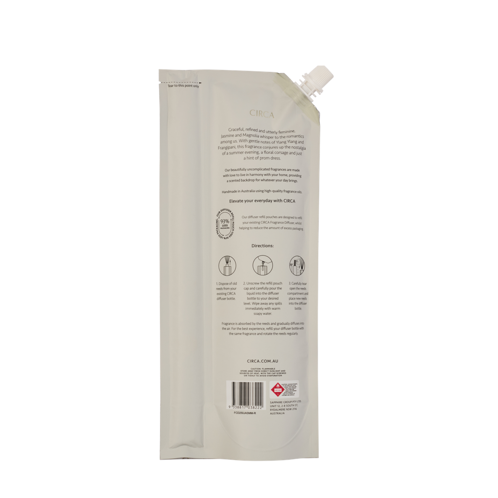 Jasmine & Magnolia Fragrance Diffuser Refill 250mL | Circa – CIRCA AU